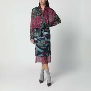 Dries Van Noten Multicolored Silk Blouse