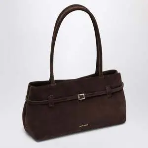 Manu Atelier Suede East West Bag - Brown