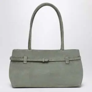 Manu Atelier Suede East West Shoulder Bag - Green