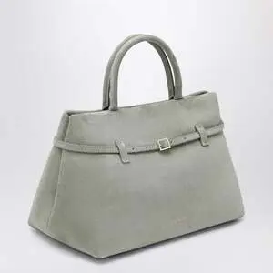 Manu Atelier Le Cambon 35 Bag In Suede - Green