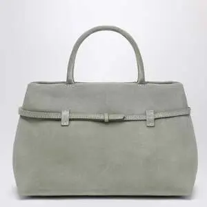 Manu Atelier Le Cambon 35 Bag In Suede - Green