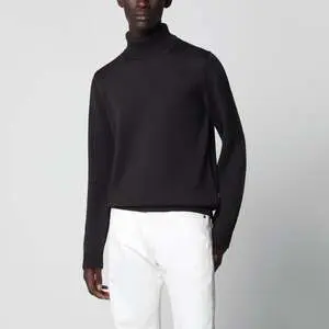 ROBERTO COLLINA Wool Turtleneck Sweater - Brown