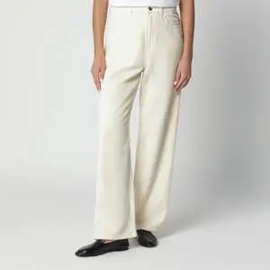 RÓHE Baggy Corduroy Trousers - White