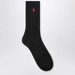 Polo Ralph Lauren Blue Cotton-blend Logo Socks - Red