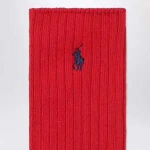 Polo Ralph Lauren Embroidered Logo Crew Socks - Red