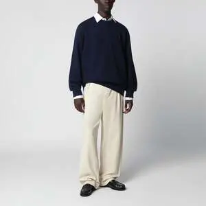Polo Ralph Lauren Navy Cotton-blend Crewneck Sweatshirt