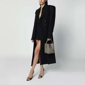 Saint Laurent Le 37 Bucket Bag In Taupe Grained Leather