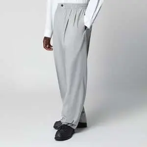 Bottega Veneta Light Mélange Wool Trousers