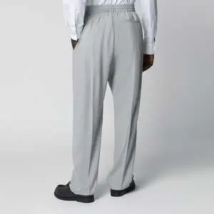 Bottega Veneta Light Mélange Wool Trousers