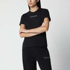 Moncler Cotton T-shirt With Logo - Black