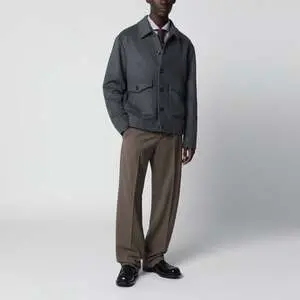 Valentino Garavani Wool And Cashmere-blend Overshirt Jacket - Grey