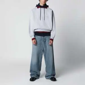 Balenciaga Layered Gray Hoodie
