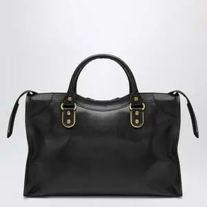 Balenciaga Le City Uptown Medium Bag In Goatskin - Black