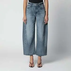 Alaïa Rodeo Trousers In Vintage Denim - Blue
