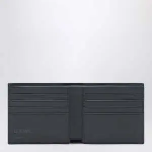 Loewe Flag Bifold Wallet In Deep Navy Blue / Royal Azure Leather