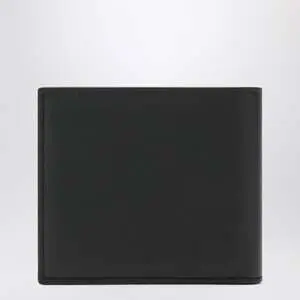 Loewe Flag Bifold Wallet With Coin Pocket In Black / Tropical Green Leather