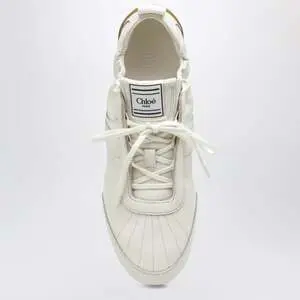 Chloé Kick Leather Sneakers - White