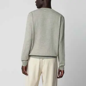 Loro Piana Cream Mélange Cashmere And Silk Sweater