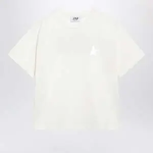 GOLDEN GOOSE Cotton T-shirt With Logo Print - White