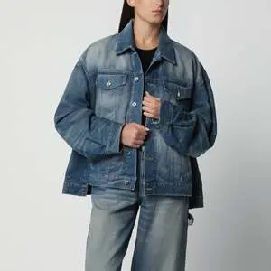 HAIKURE Washed Effect Denim Jacket
