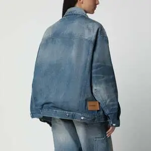 HAIKURE Washed Effect Denim Jacket