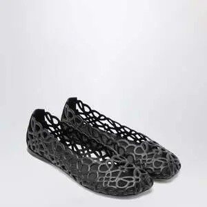 Loewe Petal Anagram Ballet Flats In Leather
