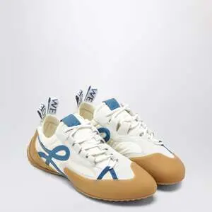 Loewe Grip Sneakers In / Black Nylon And Suede