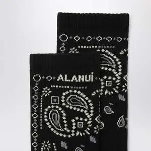 Alanui Cotton-blend Bandana Pattern Crew Socks