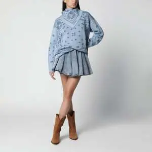 Alanui Bandana Jacquard Crewneck Sweater