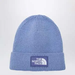 The North Face Beanie With Logo Patch - Light Blue