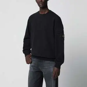 Stone Island Cotton Crewneck Sweatshirt - Black