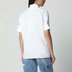 MAISON MARGIELA Short Sleeve Cotton Poplin Shirt