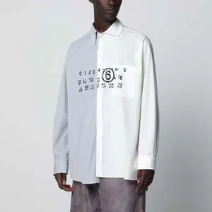 MAISON MARGIELA Grey Cotton Poplin Shirt - White