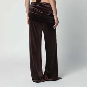 Andamane Velvet-effect Wide Leg Trousers
