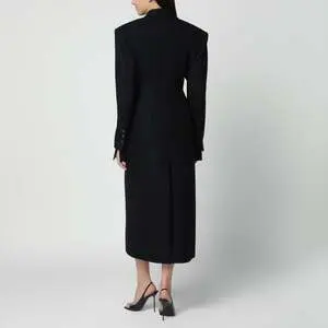 Andamane Single-breasted Coat With Structured Shoulders