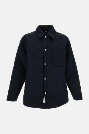 A.p.c. Giacca Georges Trapuntata In Misto Lana - Blu