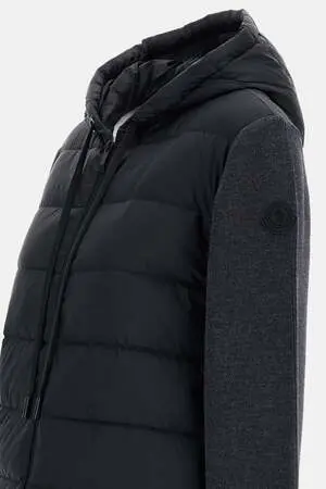 Moncler Wool Cardigan With A Padded Hood
