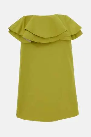 Plan C Duchess Satin Midi Skirt