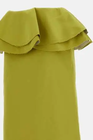 Plan C Duchess Satin Midi Skirt