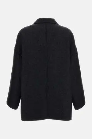 Plan C Wool Jacket With Scarf Collar