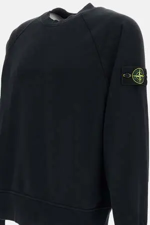 Stone Island Crewneck Sweatshirt With Raglan Sleeves