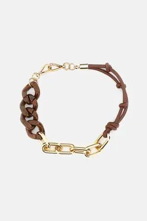 Plan C Mixed Media Chain Necklace - Multicolore