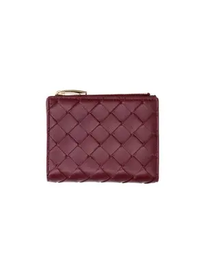 Bottega Veneta Lambskin Card Holder - Red