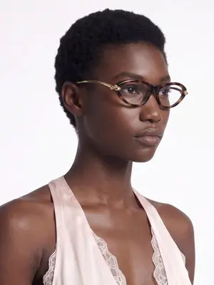Bottega Veneta Cat-eye "knot" Sunglasses - Brown