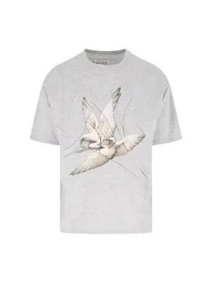 MAISON MARGIELA T-shirt "creased Bird - Gray