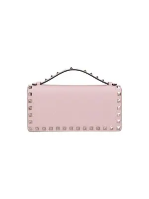 Valentino Garavani Wallet With Shoulder Strap "rockstud - Pink