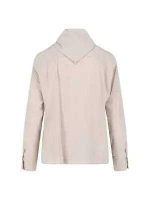 Max Mara Silk Shirt With Scarf