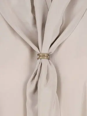 Max Mara Silk Shirt With Scarf