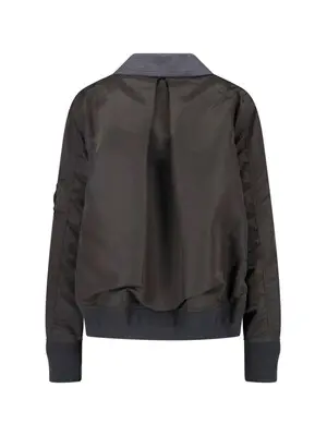 Sacai Double-breasted Twill Blazer