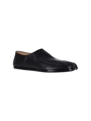 MAISON MARGIELA Suede Slip-on Tabi Low Shoes - Black